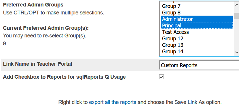 Freund Resources - sqlReports Premium Features
